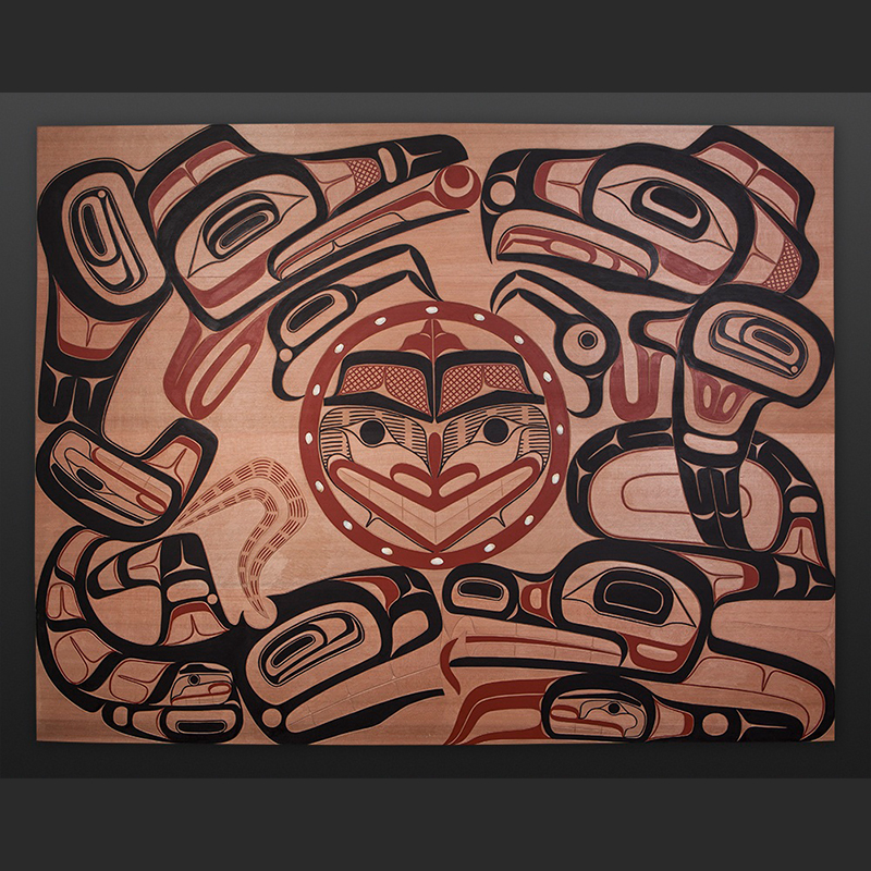 The Four Clans PanelDavid Boxley Sold - Steinbrueck Native Gallery